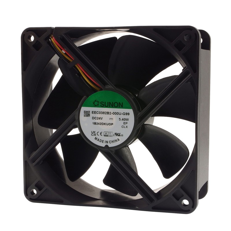 Sunon EEC0382B2-000U-G99 – Axial DC Fan, 24VDC, 120×120×38 mm - Kamami ...