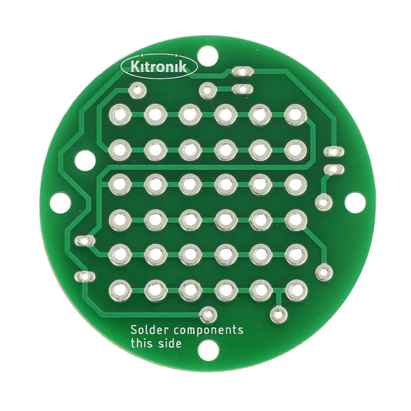 Kitronik Round 5V LED Matrix Lamp Kit - 3x3 white LED matrix (for ...