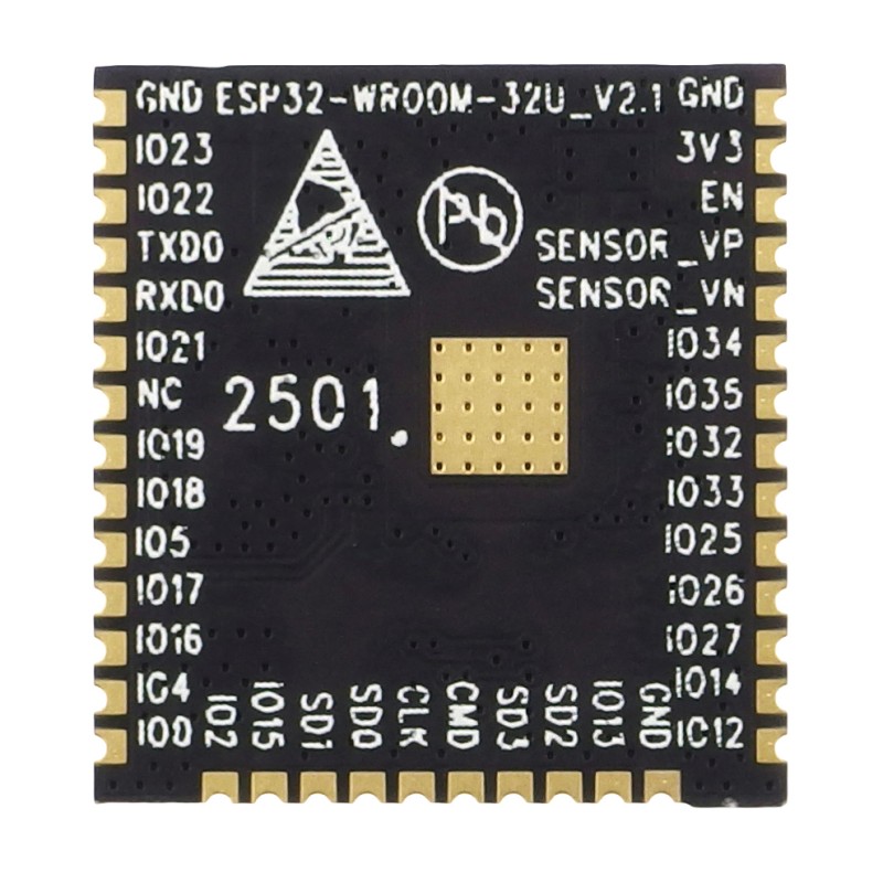 ESP32-WROOM-32U-N16 – IoT Module WiFi + Bluetooth BLE, 16 MB Flash, U ...