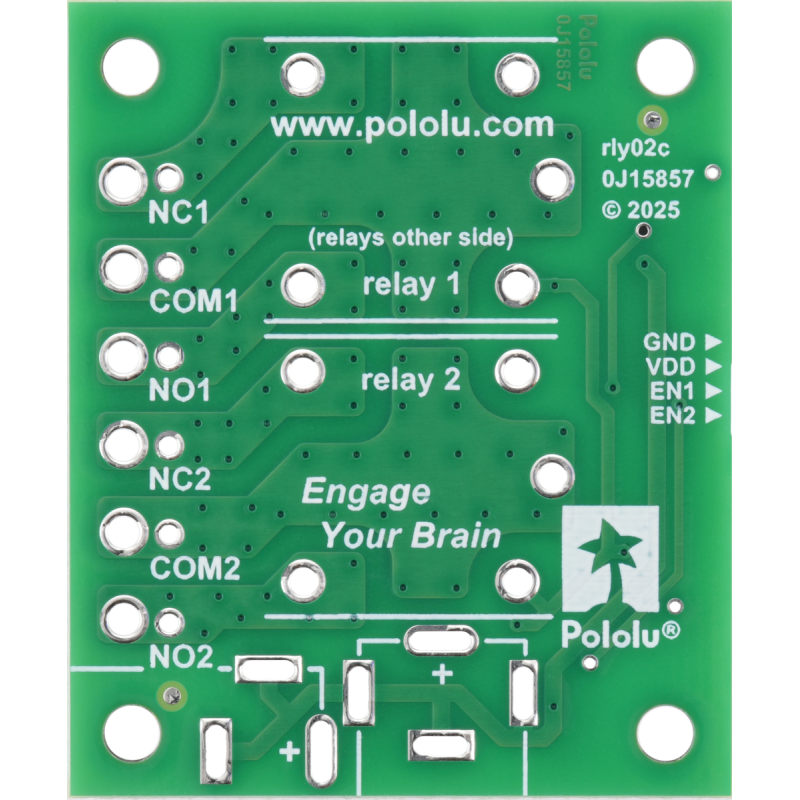 Basic 2-Channel SPDT Relay Carrier - płytka ze złączem do 2 przekaźników SPDT - sklep Kamami