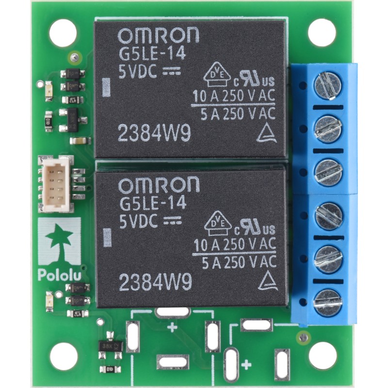 Basic 2-Channel SPDT Relay Carrier - moduł z 2 przekaźnikami SPDT 5VDC ...