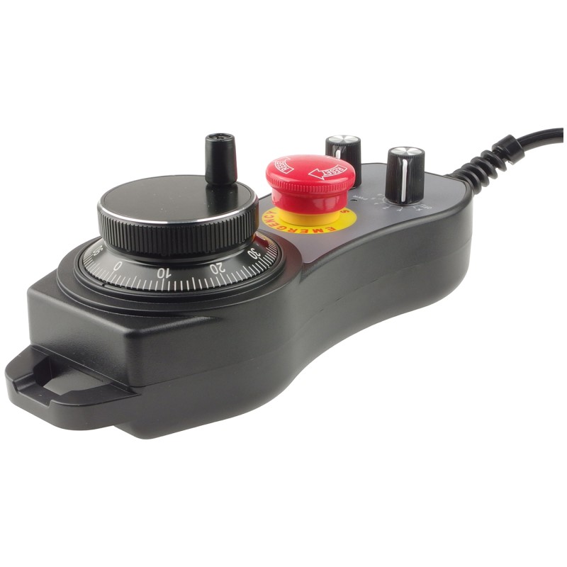 6-Axis CNC MPG Pendant Handwheel 100 Pulses 5 V with Emergency Stop ...