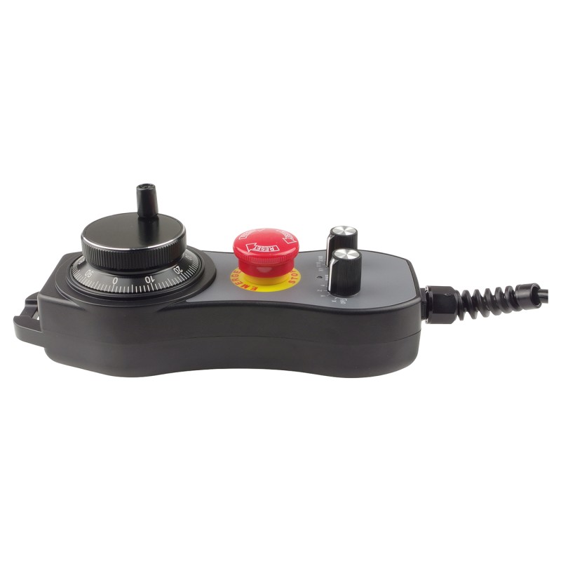 6-Axis CNC MPG Pendant Handwheel 100 Pulses 5 V with Emergency Stop ...