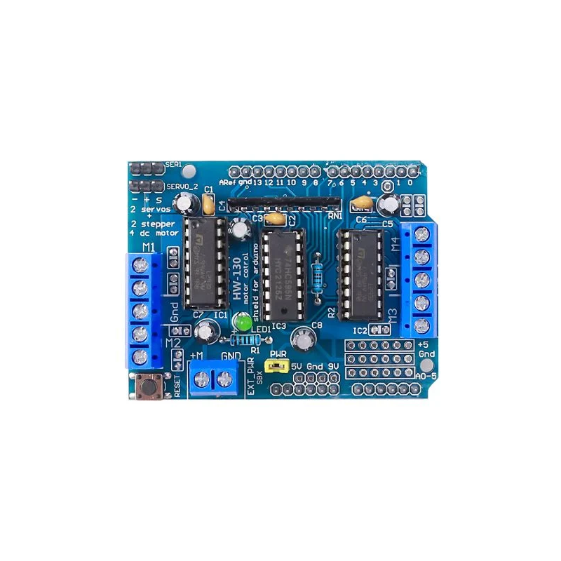 Four Channels Motor Shield - 4-kanałowy sterownik silników dla Arduino ...