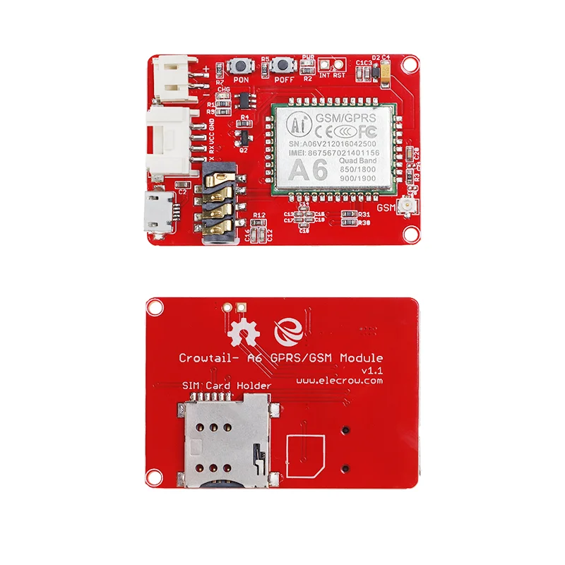 Crowtail – A6 GPRS/GSM Module – GSM/GPRS communication module, quad ...