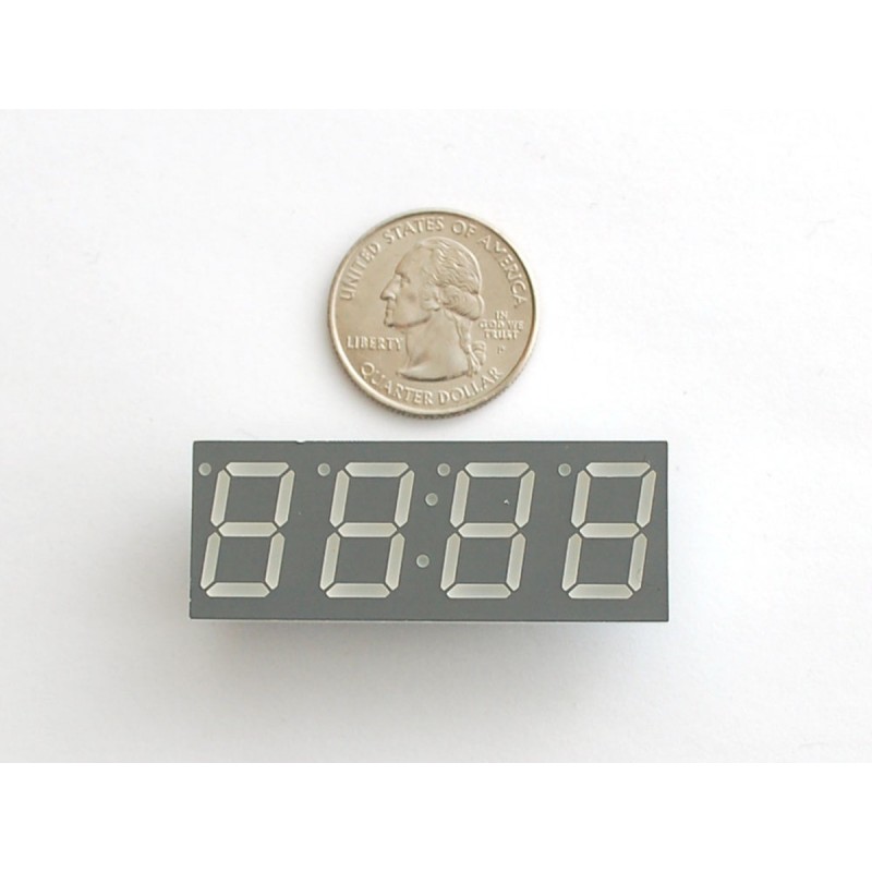 Blue 7-segment clock display - 0.56" digit height - Kamami on-line store