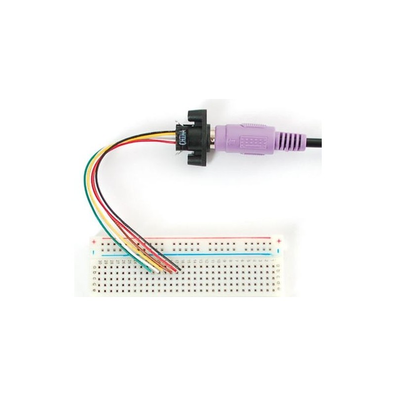 PS/2 Wired Connector - Panel Mount MiniDIN-6 - Kamami on-line store