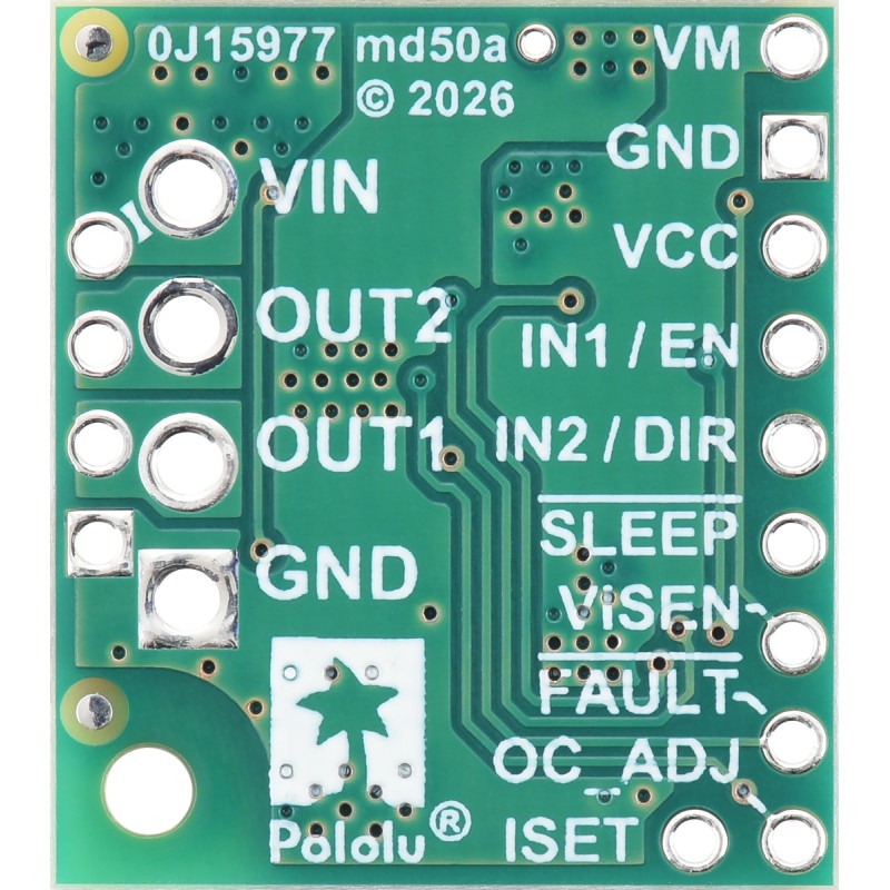 DC motor driver 4A 4-40V MPQ6612A (H-bridge) without connectors ...