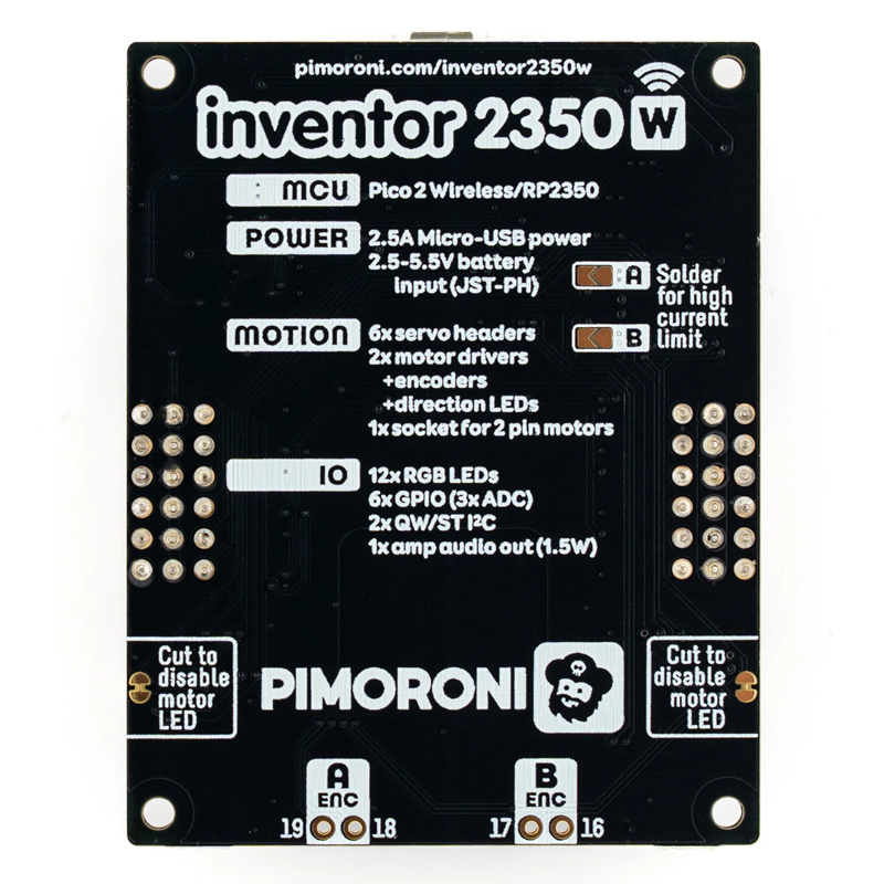 Inventor 2350 W - Baseboard with Raspberry Pi Pico 2 W Module - Kamami ...