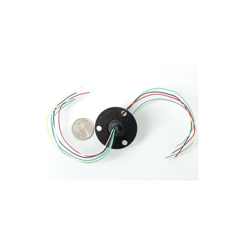 Slip Ring with Flange - 6-wire 240V/2A Rotary Connector - Kamami on ...
