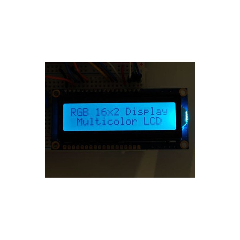RGB backlight positive LCD 16x2 + extras - black on RGB - Kamami on ...