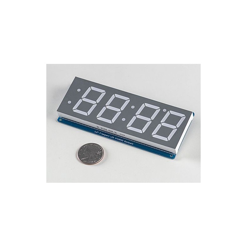 STEMMA QT 0.56" 4-Digit 7-Segment Display - 7-segmentowy wyświetlacz LED z kontrolerem I2C ...