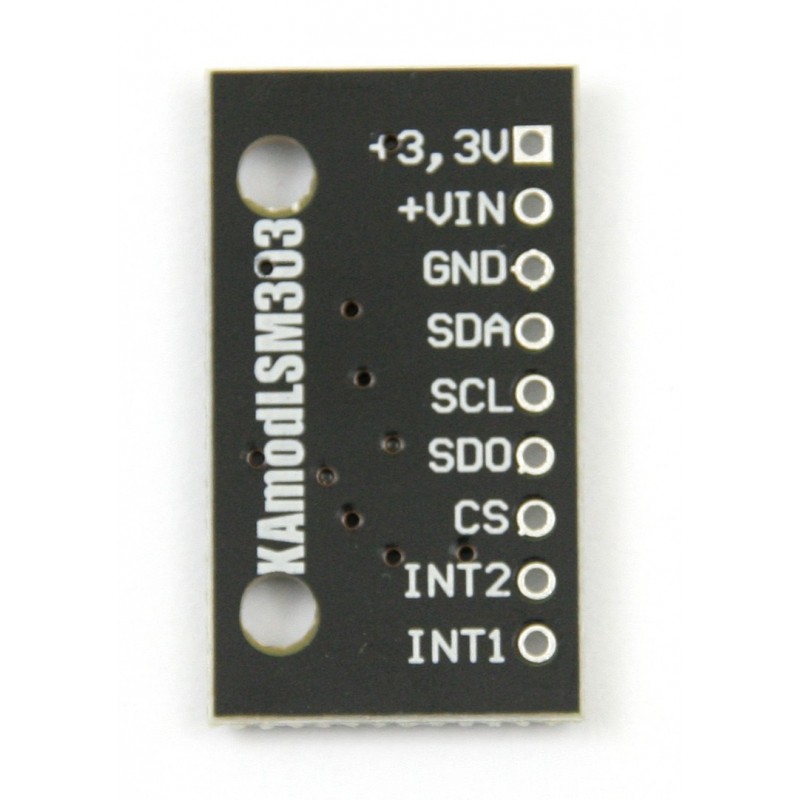 KAmodLSM303 - accelerometer / magnetometer module with LSM303D system ...