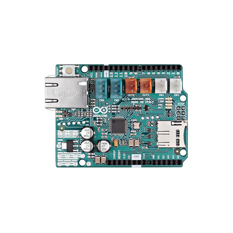 Arduino ETHERNET shield 2 with PoE - płytka z kontrolerem Ethernet ...