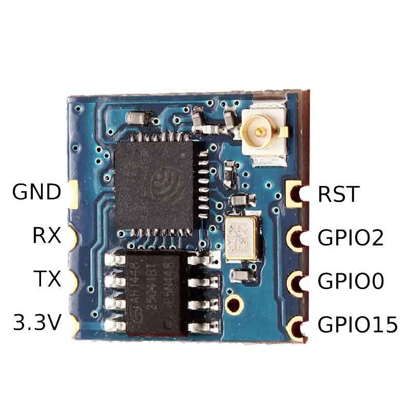 ESP-02 - WiFi module with ESP8266 without antenna - Kamami on-line store