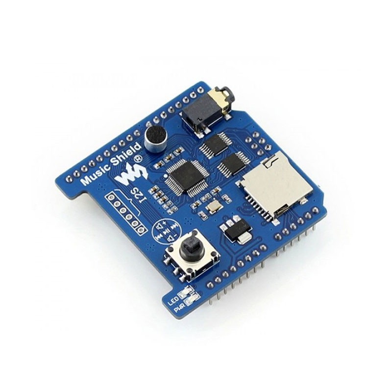 Shield Arduino Music VS1053B odtwarzacz i rejestrator audio - Waveshare ...