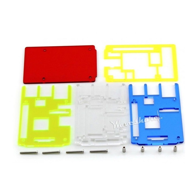 Rainbow Case Type A for Raspberry Pi 3/2/B+ - Waveshare 10644 - Kamami ...