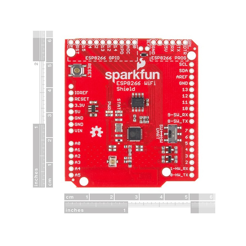 SparkFun WiFi Shield – moduł WiFi ESP8266 WiFi - sklep Kamami