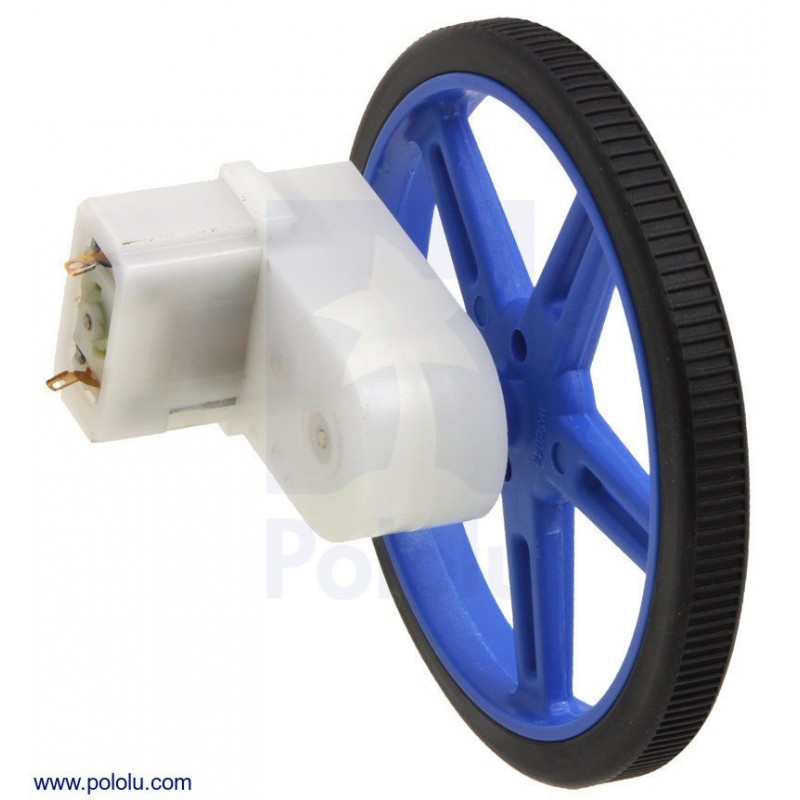 120:1 Mini Plastic Gearmotor HP, Offset 3mm D-Shaft Output - Kamami on ...