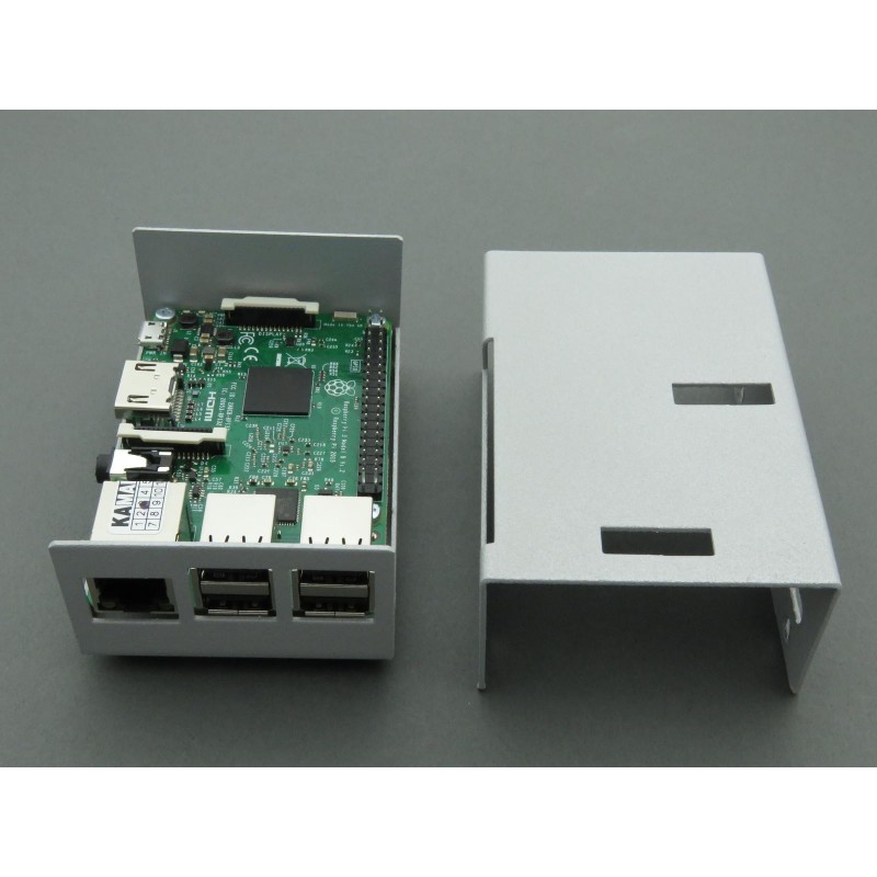 Metalowa obudowa do Raspberry Pi 3/2/B+ szara - sklep Kamami