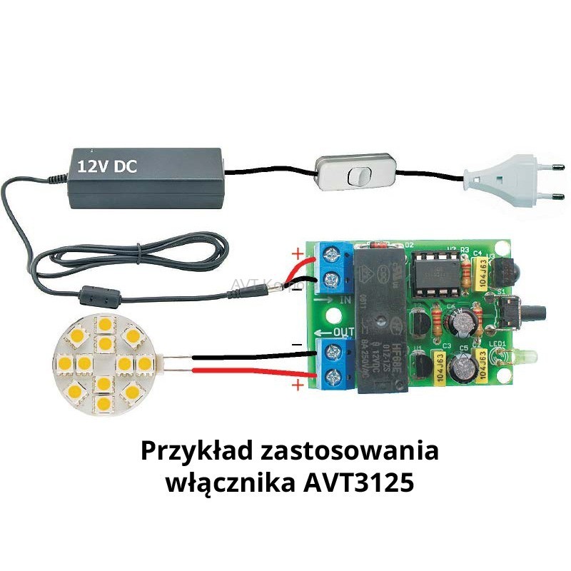 AVT3125 C - remote controlled switch. Assembled set - Kamami on-line store