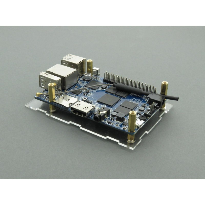 Orange Pi Plus 2e housing transparent with latches - Kamami on-line store