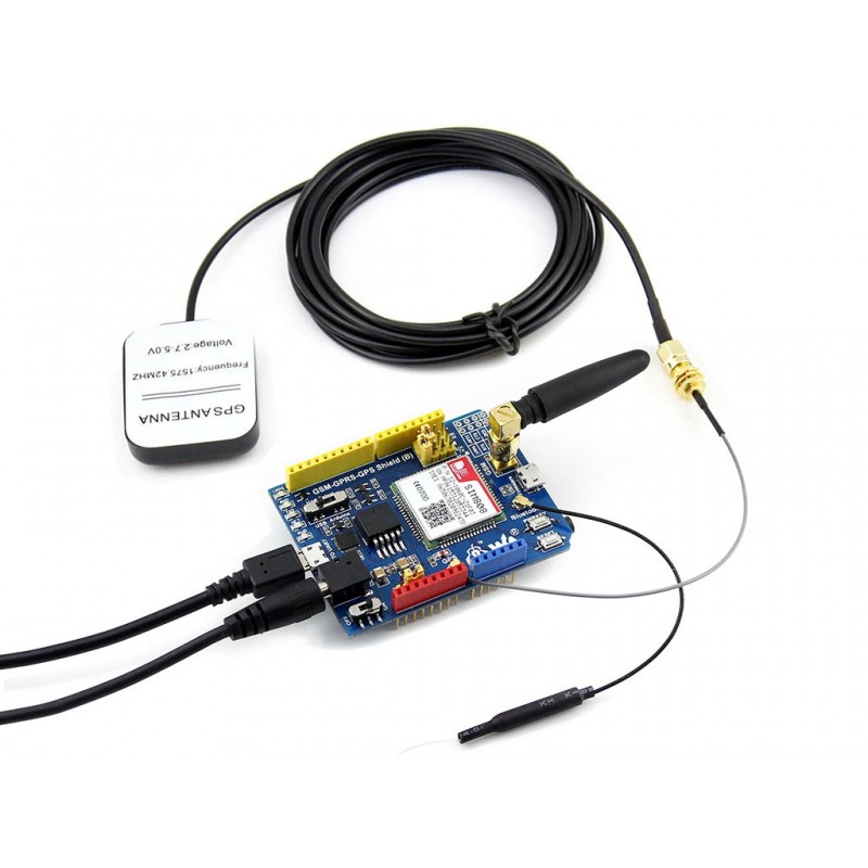Shield Arduino (B) z modułem SIM808 - Waveshare 11492 - sklep Kamami