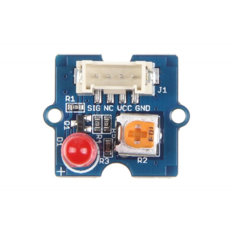 Grove Red LED - moduł LED z potencjometrem (czerwona) - sklep Kamami