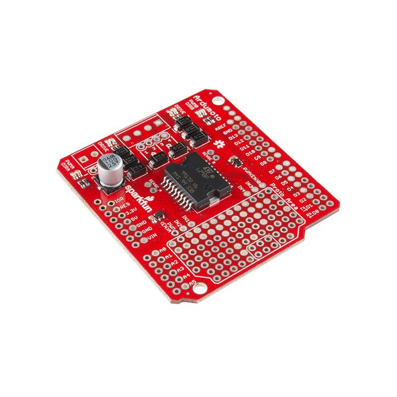SparkFun Ardumoto - dwukanałowy sterownik silników (L298) dla Arduino ...