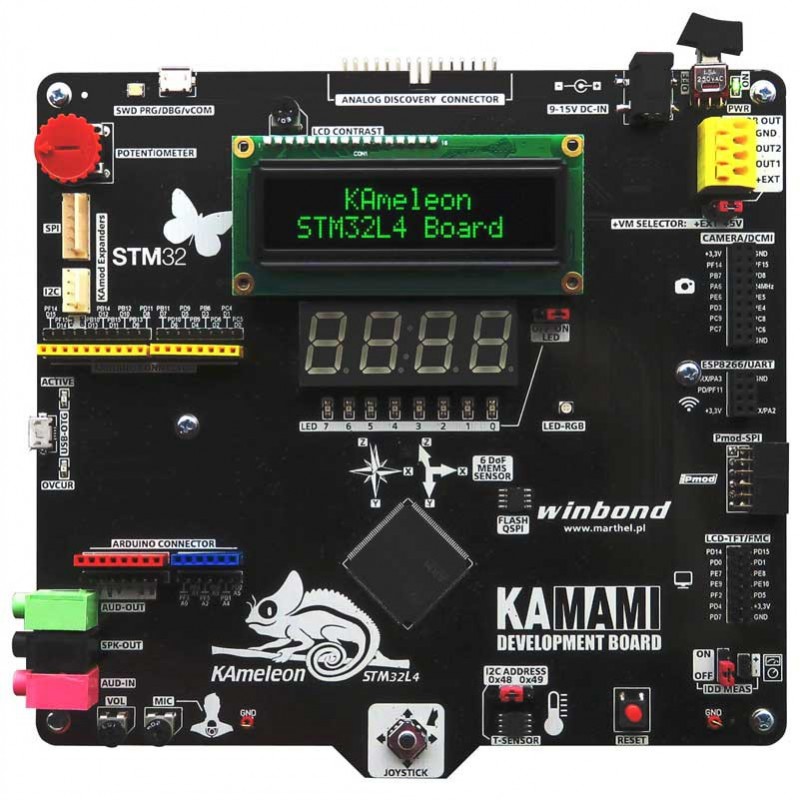 KAmeleon-STM32L4 - starter kit with STM32L496ZGT6 microcontroller ...