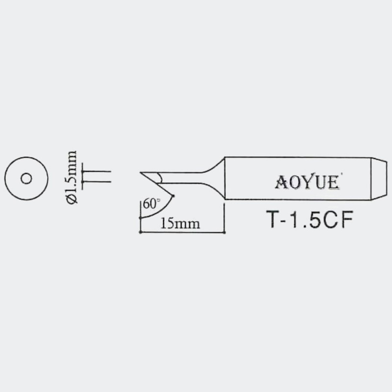 T-1.5CF soldering tip slanted - Kamami on-line store