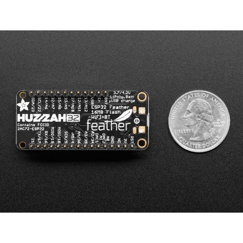 Adafruit HUZZAH32 - moduł Feather z Wi-Fi ESP32 (z przylutowanymi ...