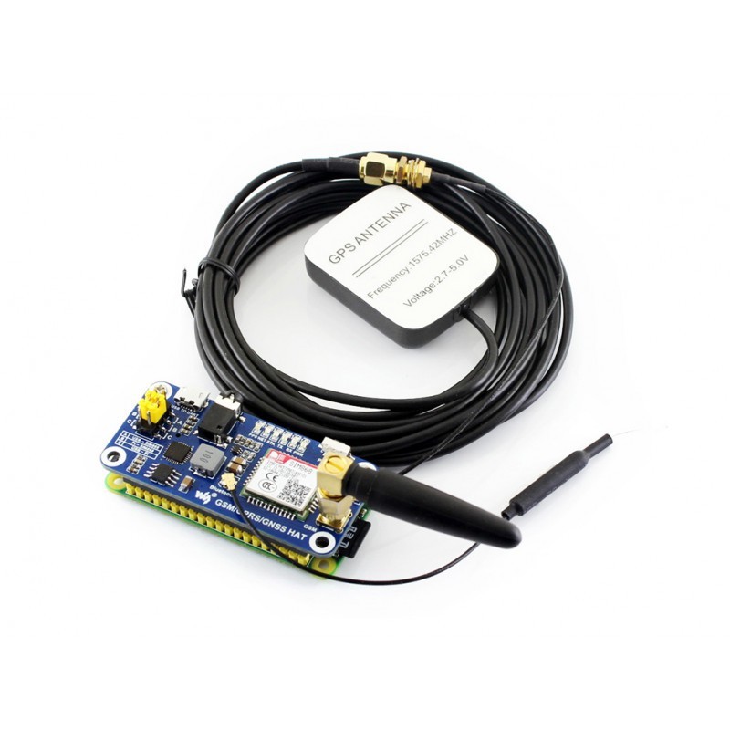 Raspberry Pi HAT with GSM, GPRS, GNSS, and Bluetooth - Waveshare 13460 ...