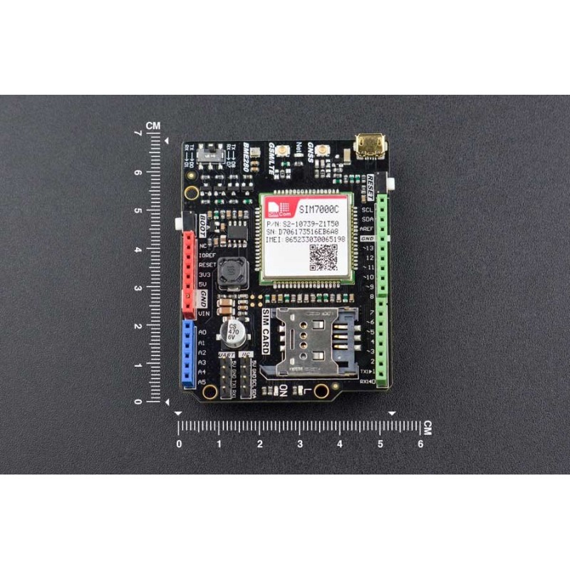 SIM7000C NB-IoT/LTE/GPRS/GPS - shield dla Arduino - sklep Kamami