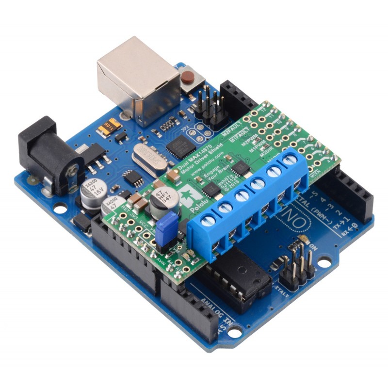 Dual MAX14870 Motor Driver - dual DC motor driver for Arduino - Kamami ...