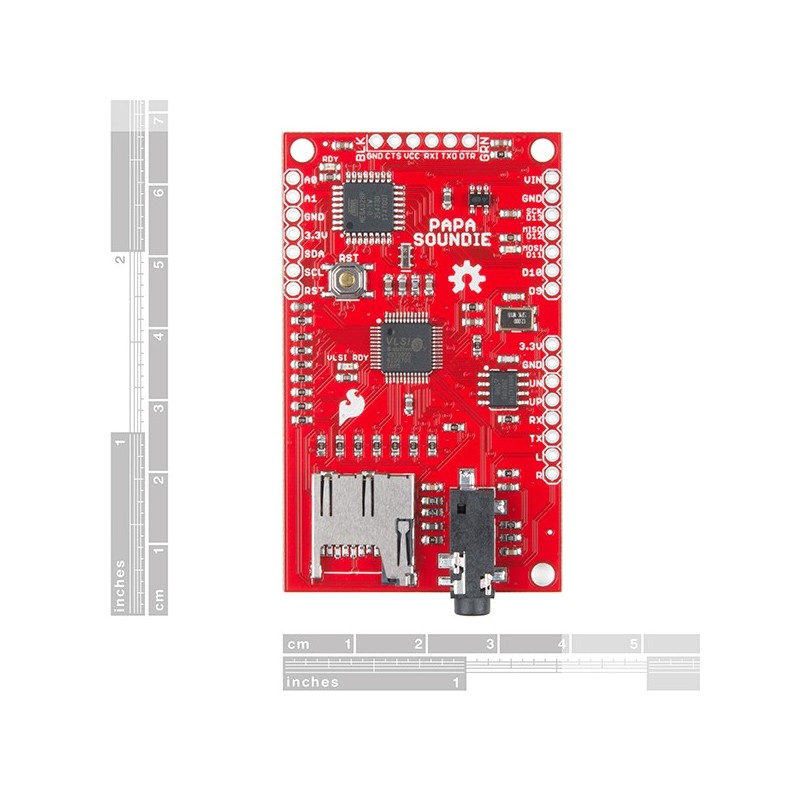 SparkFun Papa Soundie Audio Player - płytka z mikrokontrolerem ATmega 328P - sklep Kamami