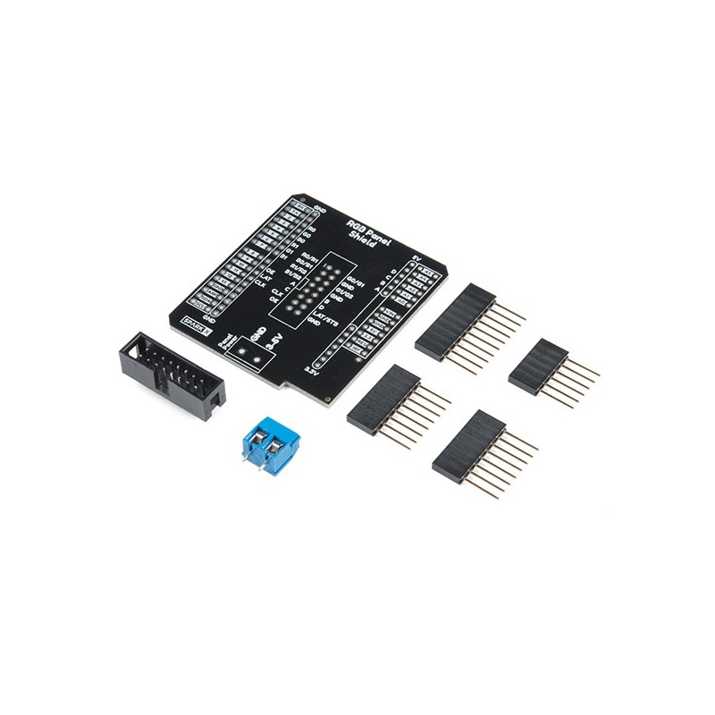 RGB Panel Shield - an extension for Arduino to control LED displays ...