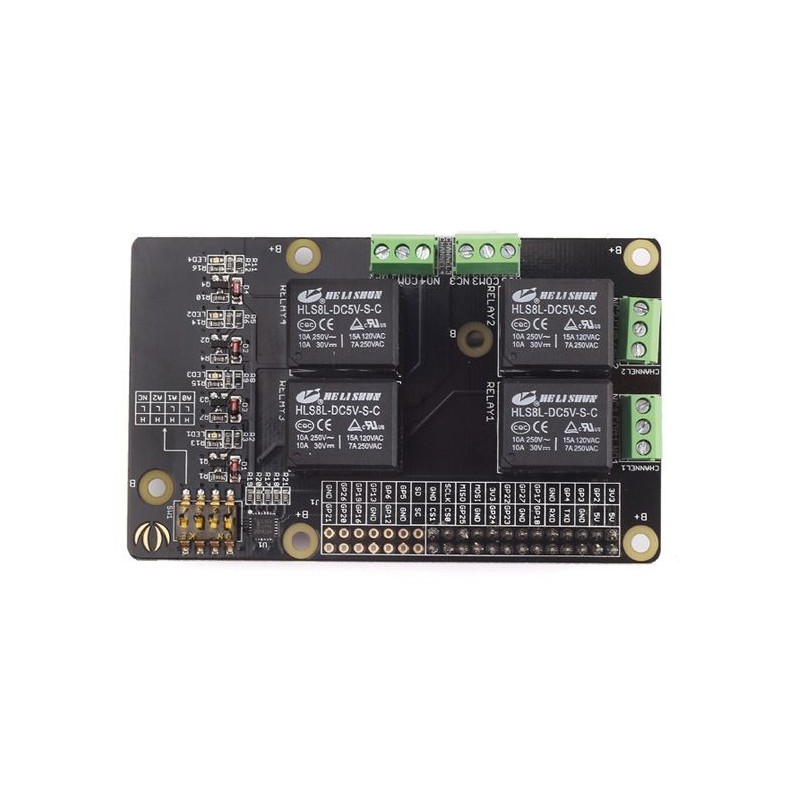 Raspberry Pi Relay Board v1.0 - moduł z czterema przekaźnikami dla ...