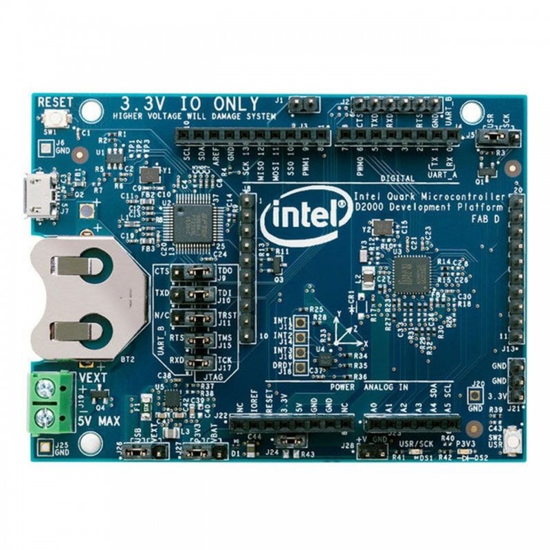 Intel Quark Microcontroller Dev Kit D2000 - zestaw deweloperski z mikrokontrolerem Intel Quark ...