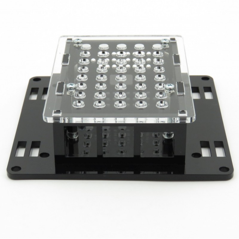 Case for Raspberry Pi 4 type VESA transparent black - Kamami on-line store