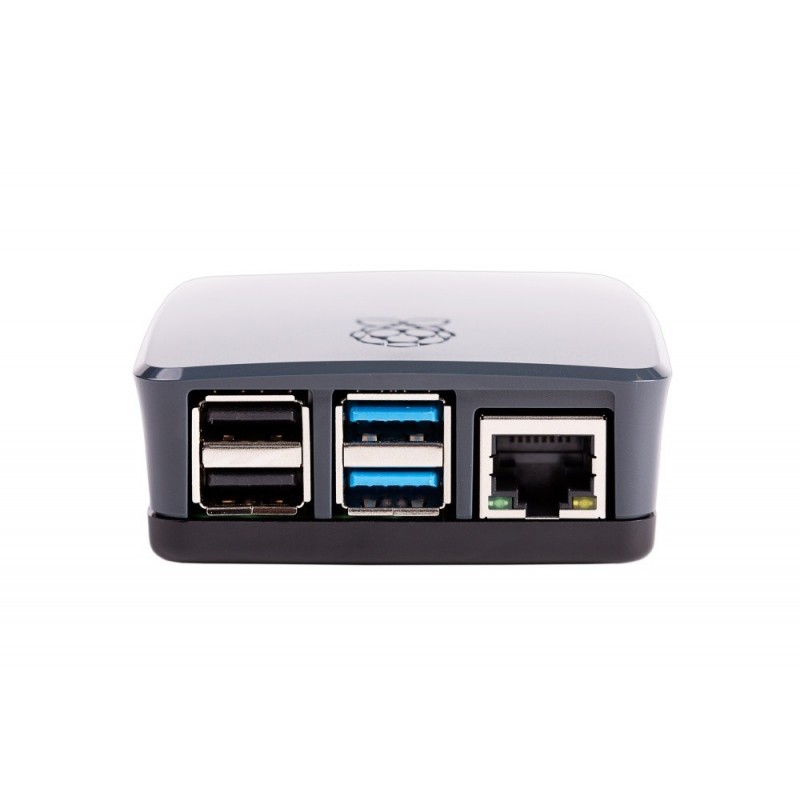 The official case for Raspberry Pi 4 model B (black and gray) - Kamami ...
