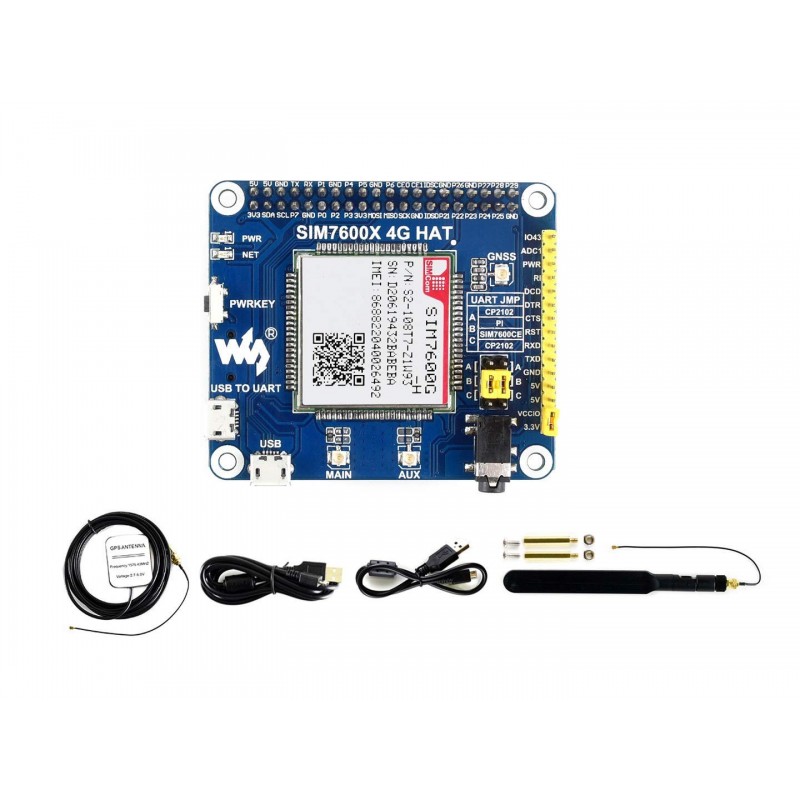 Raspberry Pi HAT with 4G SIM7600G-H module - Kamami on-line store