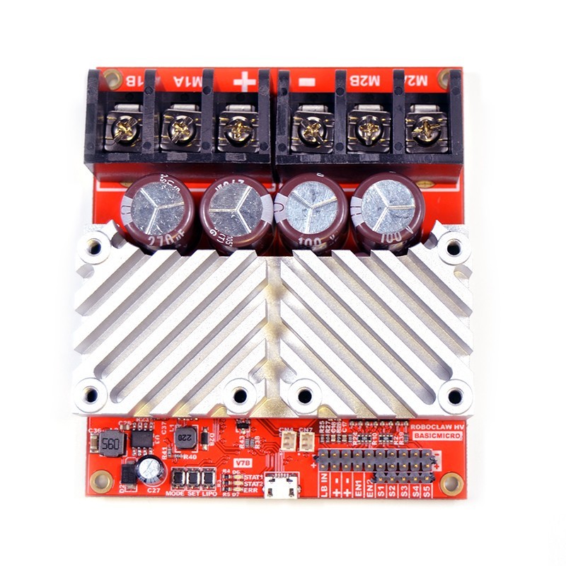 RoboClaw 2x60AHV Motor Controller (V7C) - two-channel DC motor ...