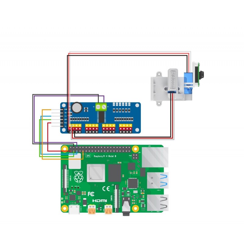 Arducam Pan Tilt Camera Set With 5mp Ov5647 Camera And 2 Dof Platform For Raspberry Pi