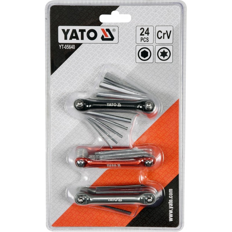 Set of hex keys 24 pcs. - Yato YT-05640 - Kamami on-line store