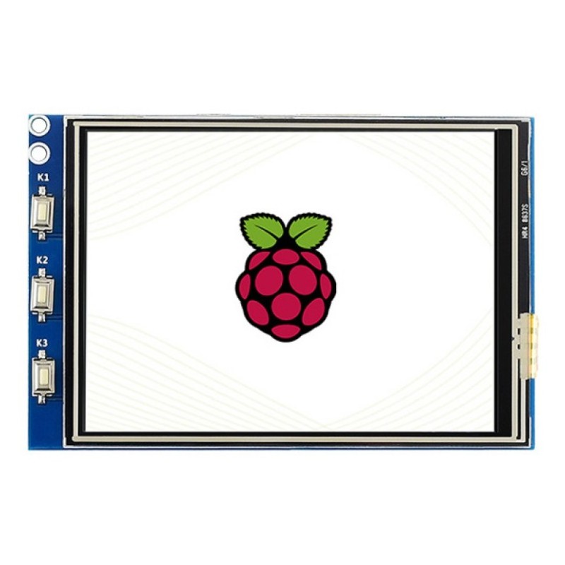RPi 3.2" (C) TFT LCD Display with Touch Panel - Waveshare 16088 ...