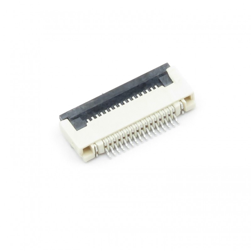 ZIF FFC/FPC female connector, 0.5mm pitch, 16 pin, bottom contact ...