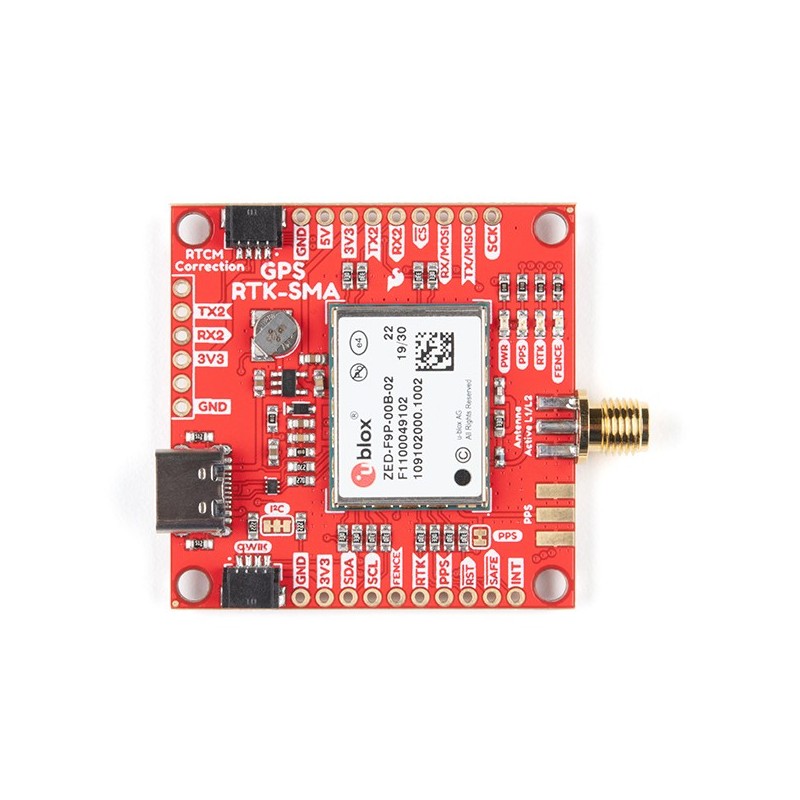 Qwiic GPS-RTK-SMA Breakout - GPS module with ZED-F9P (SMA connector) - Kamami on-line store