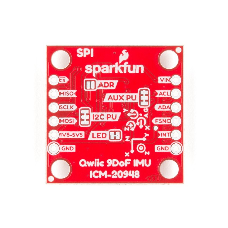 Qwiic 9DoF IMU Breakout - module with 9-axis IMU ICM-20948 sensor - Kamami on-line store