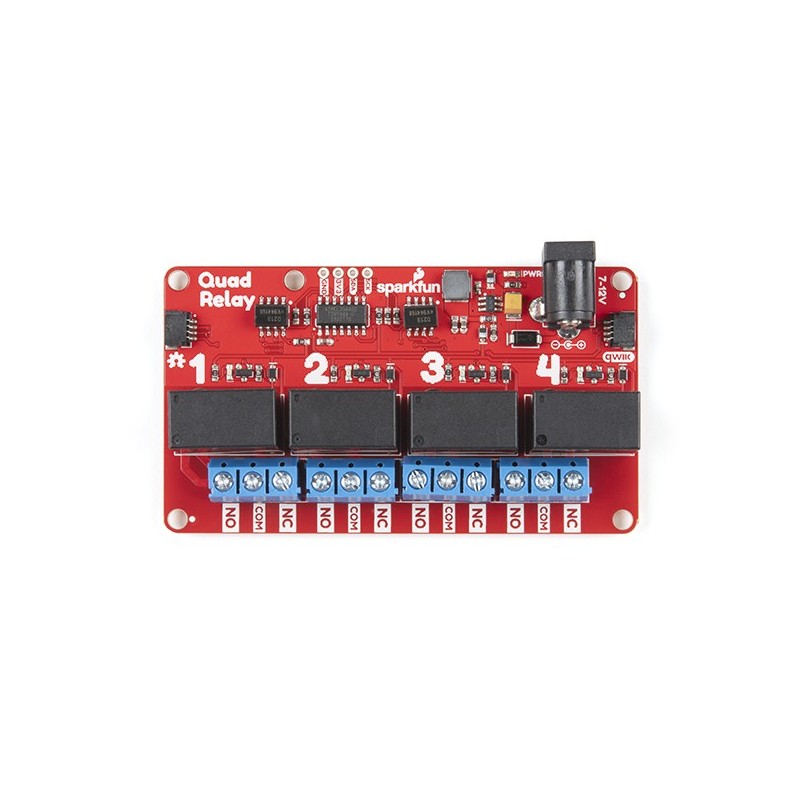 Qwiic Quad Relay - 4-channel module with relays - Kamami on-line store